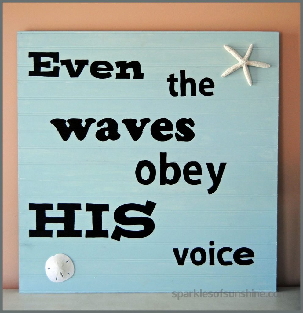 DIY Beadboard Sign - Sparkles of Sunshine