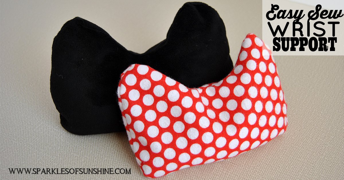 Easy Sew Wrist Support Tutorial and Pattern - Sparkles of Sunshine