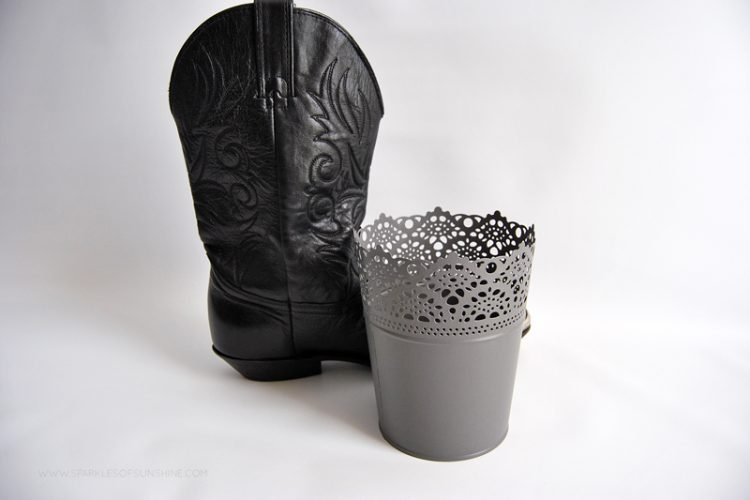 Easy Cowboy Boot Planter - Sparkles of Sunshine