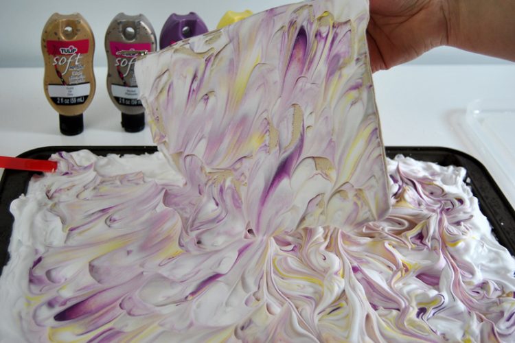 How to Marble Fabric SOS 7 - Sparkles of Sunshine