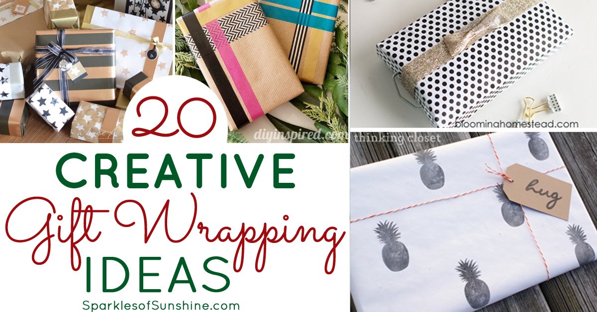 20 Creative Gift Wrapping Ideas for the Holidays - Sparkles of Sunshine